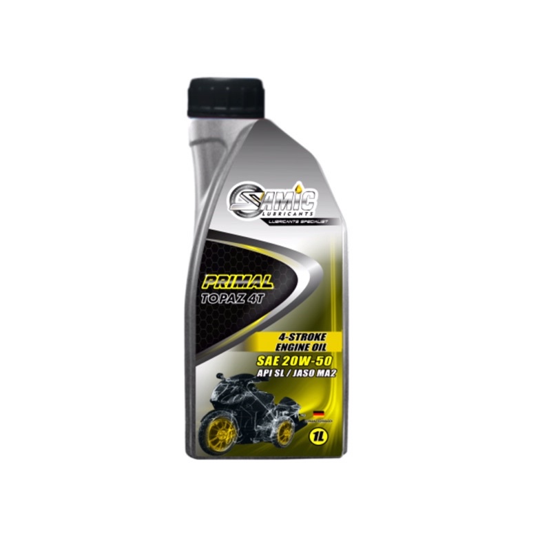 Samic Primal Topaz 4T SL/MA2 Motorcycle Engine Oil | Shopee Philippines