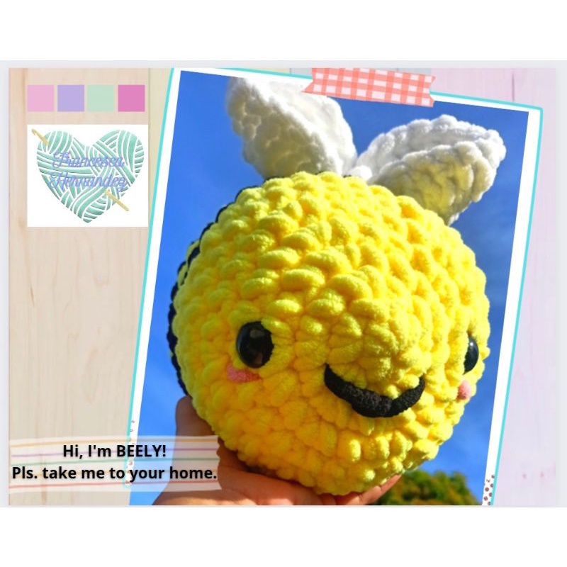 BEE ly Amigurumi / Crochet Chunky Stuffed Toy / fdch | Shopee Philippines