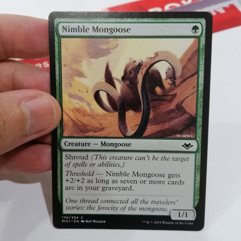 1 Nimble mongoose MH1 modern horizons 1 MTG card commander pauper ...