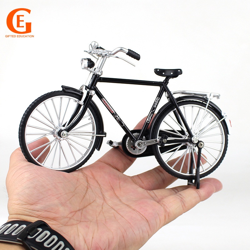 1/10 Mini Alloy Bicycle Model Toy Diecast Metal Men Women Simulation ...