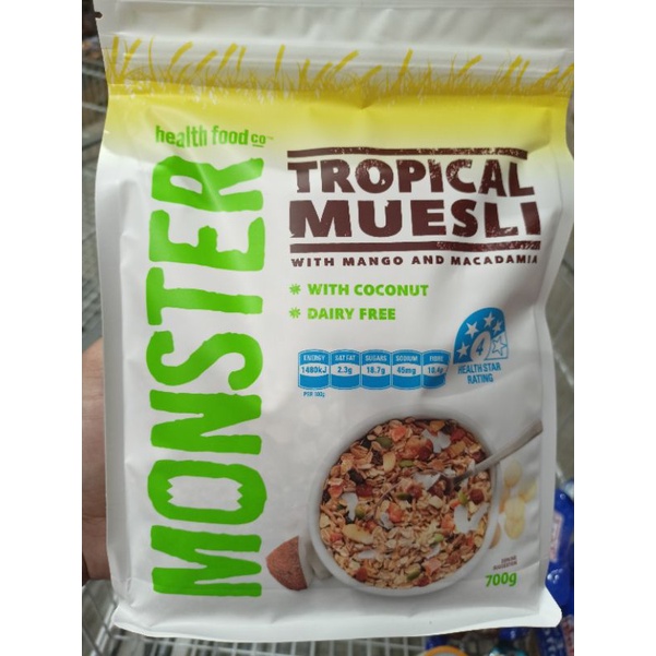 Monster Tropical Muesli 700g | Shopee Philippines