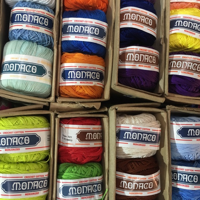Monaco Mercerized Cotton Yarn crochet 1 3ply | Shopee Philippines