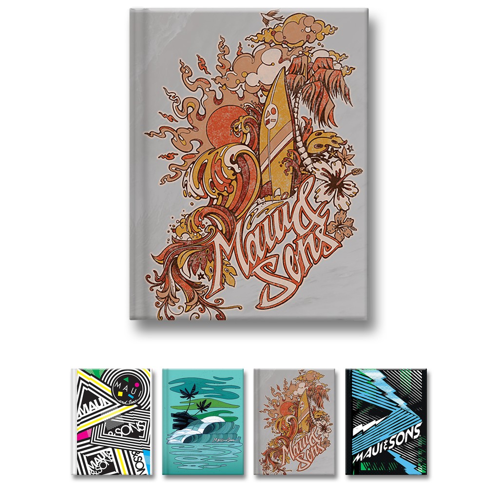 Maui & Sons Hardcover Notebook Small S18 15 x 20.5 cms | Shopee Philippines
