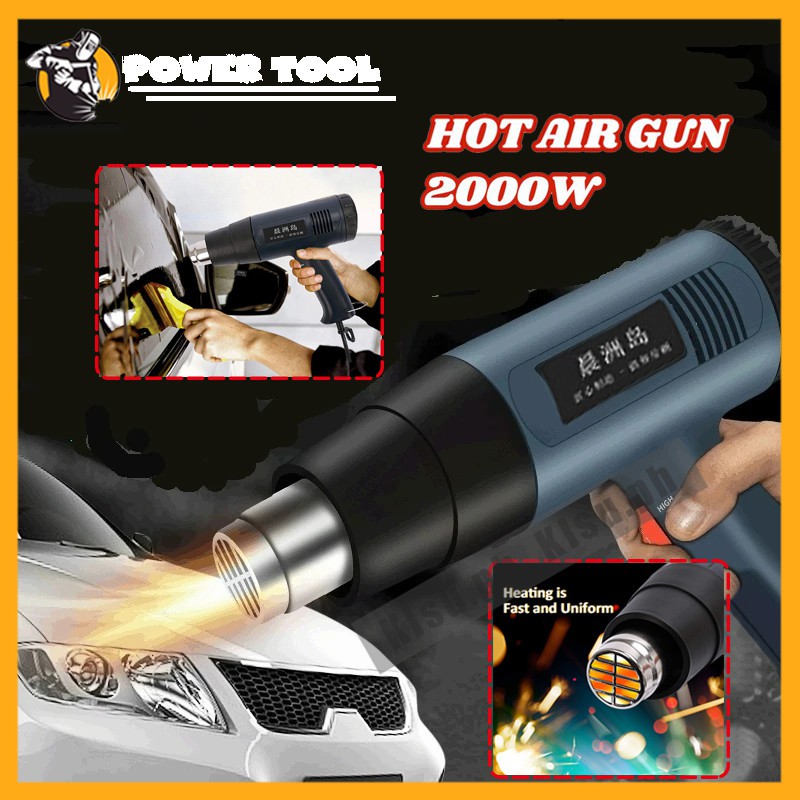 Heat gun with adjustable wind speed thermostat heat gun 2000w ...