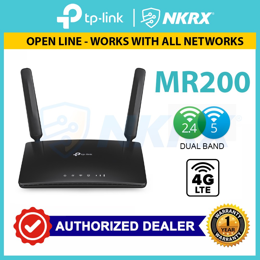 TP-Link Archer MR200 AC750 Wireless 4G LTE Router | Shopee Philippines