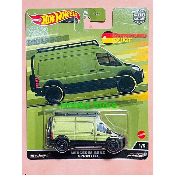 Hobby Store Hot Wheels 1/64 Deutschland Premium Mercedes Benz Sprinter ...