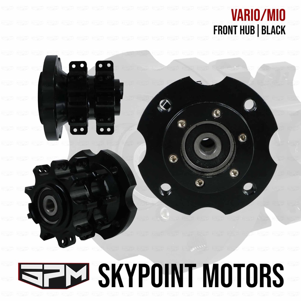 Front Hub for Yamaha Mio Sporty/Honda Click 125i Black (9801-687 ...