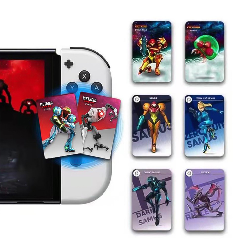 8PCS Metroid Dread Amiibo Cards Samus & EM.M.I.[Newest Version] for ...