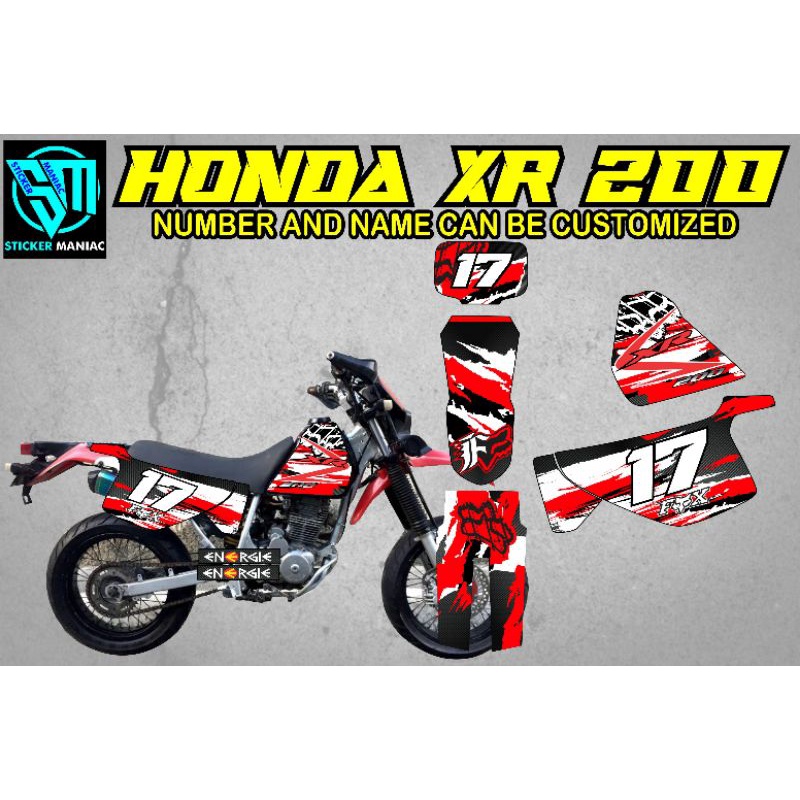 Honda XR 200 Full body decals | Shopee Philippines
