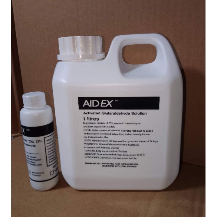 Aidex Activated Glutaraldehyde Solution (1L, 5L) | Shopee Philippines