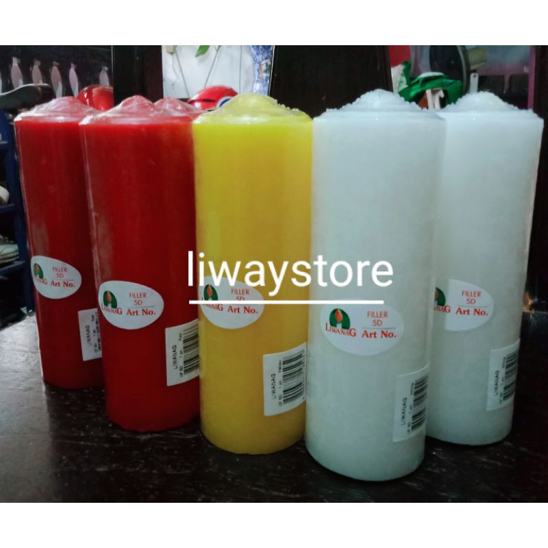 Liwanag Filler Candle 5D (6.5") Height(sold per piece) | Shopee Philippines