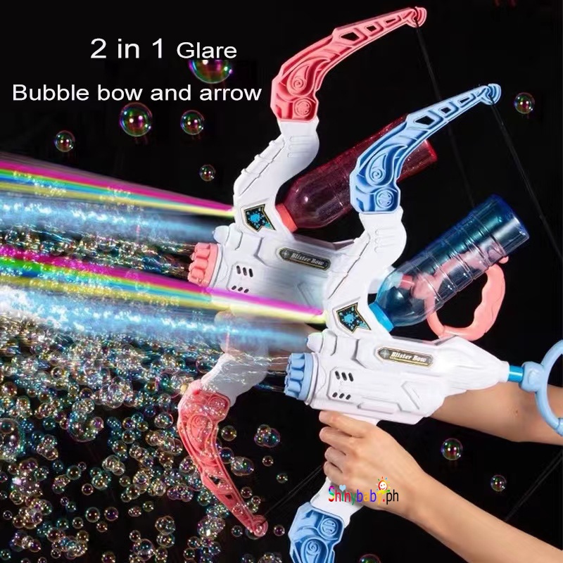 Popular children's hand-held bow and arrow electric water bubble ...