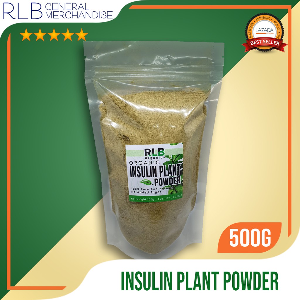 500 grams 100% Pure Organic Natural Insulin Plant Powder - For Blood ...