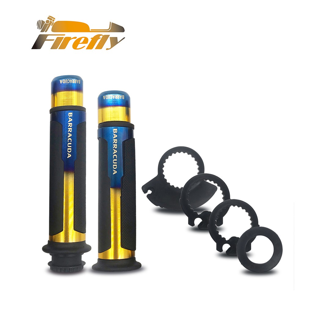 Firefly Motorcycle Barracuda Handle Grip Titanium With Throttle and Bar ...