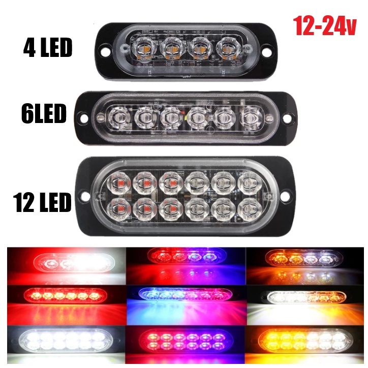 LED Truck Side Marker Lights 12V 24V warning light strobe pickup ...