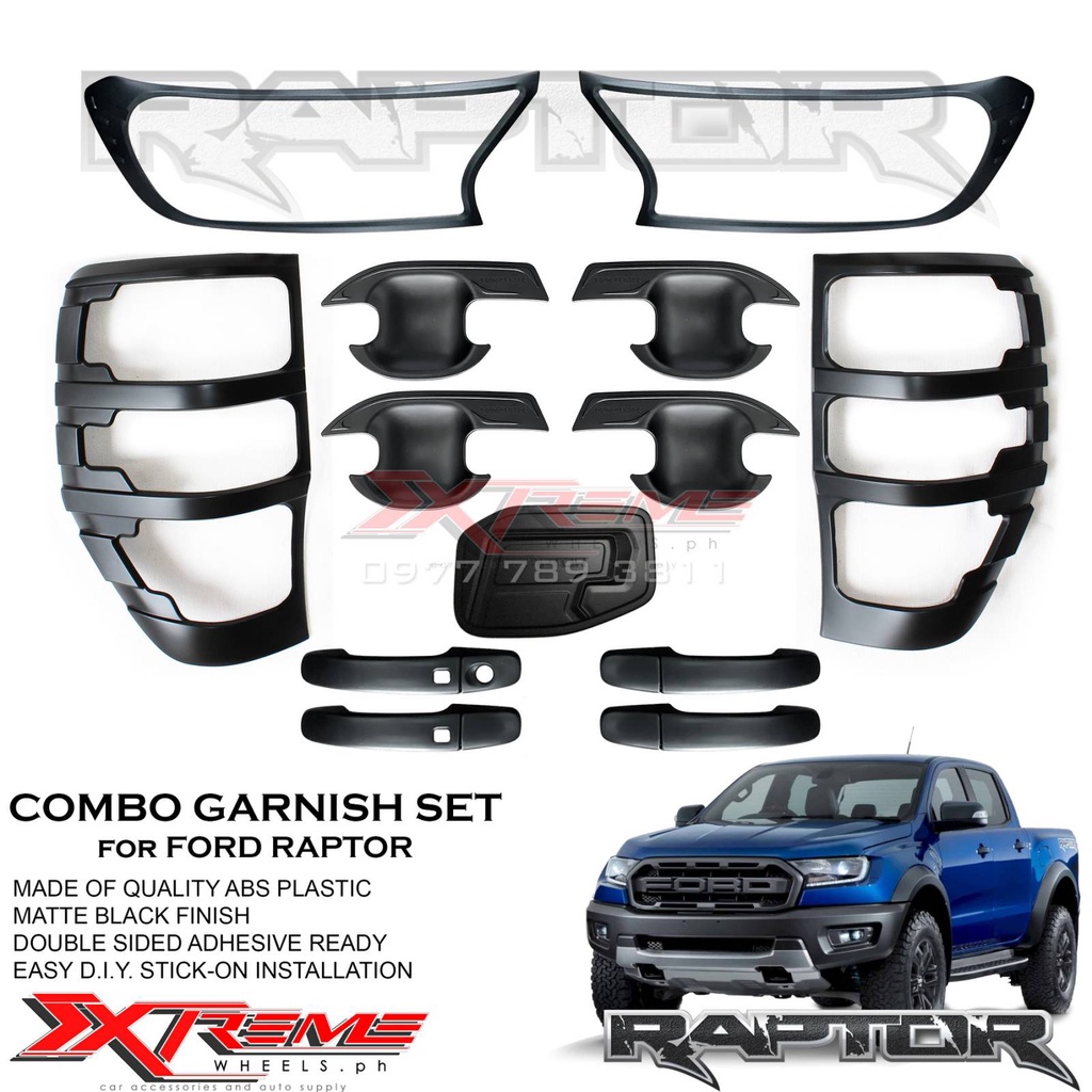 FORD RAPTOR 2018-2022 Thailand Matte Black with Raptor Logo Combo ...