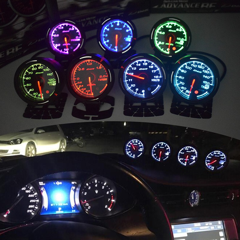 Racing Car Gauge 62mm DEFI BF Turbo Boost Tachometer/RPM Oil Press Temp ...