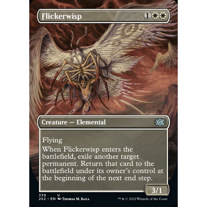 MTG Singles 2X2 Flickerwisp (Borderless) | Shopee Philippines