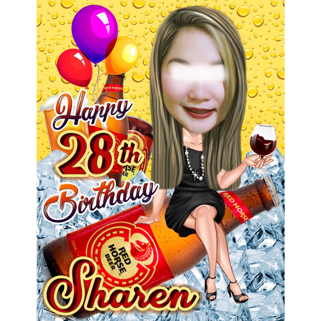 CAKE TOPPER - BEER / REDHORSE /DRINKER / GIRL /BOY | Shopee Philippines