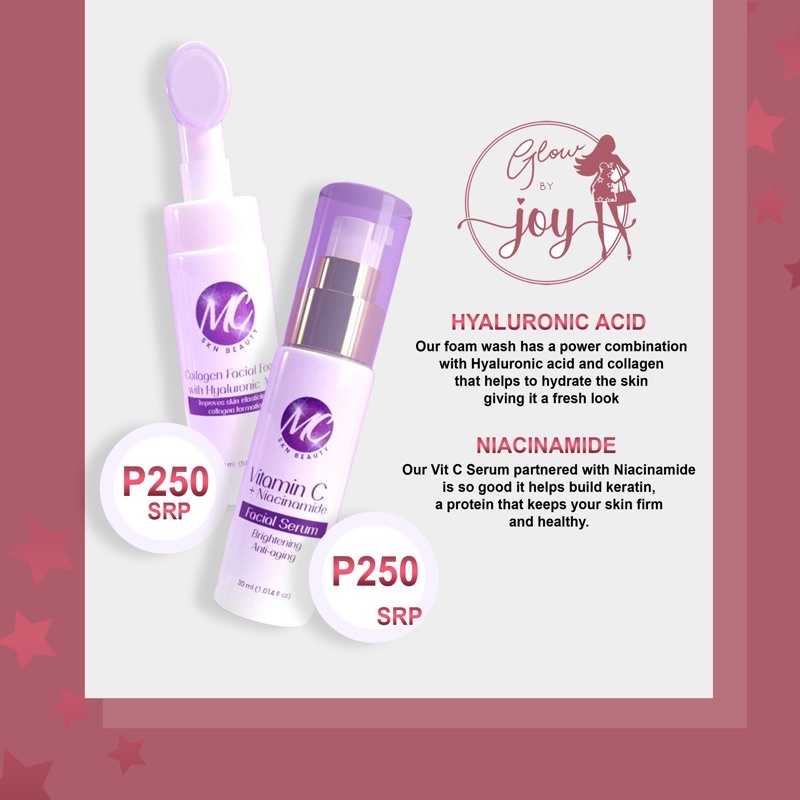 MC Vit C Serum & Foam Wash with Niacinamide & Hyaluronic Acid | Shopee ...