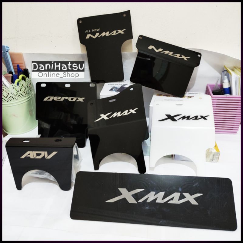 MESIN Mudflap Acrylic YAMAHA XMAX MUDGUARD COVER Engine Mud Retainer ...