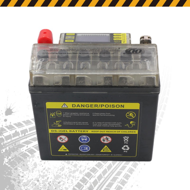 OD battery 12N5L-BS(DS) W/VOLT Meter 12V-5Ah/10HR L120mm x W60mm x ...