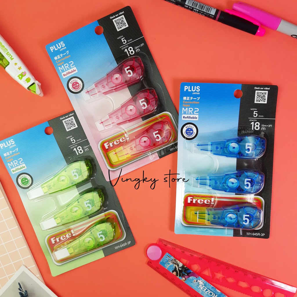 Refill Correction Tape / Tip-ex Plus MR2 / WH-645 Refill | Shopee ...