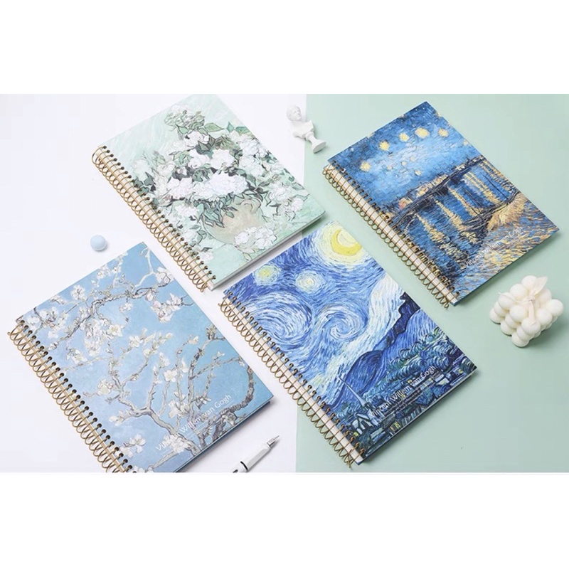 B5 Van Gogh Spring Lined Notebook | Shopee Philippines