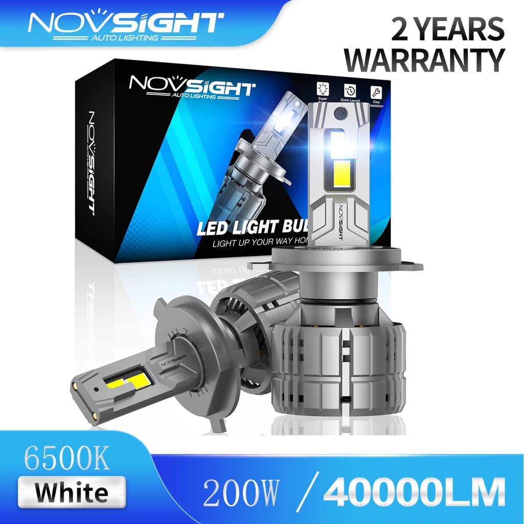 Novsight h4 led headlight N60 led headlight for car Newest design led light 200W 40000LM 6500K ...