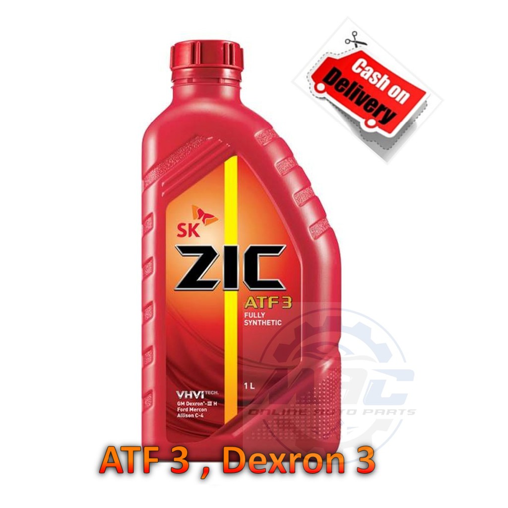 SK ZIC ATF 3 ( Dexron-3 ) Fully Synthetic 1 Liter | Shopee Philippines