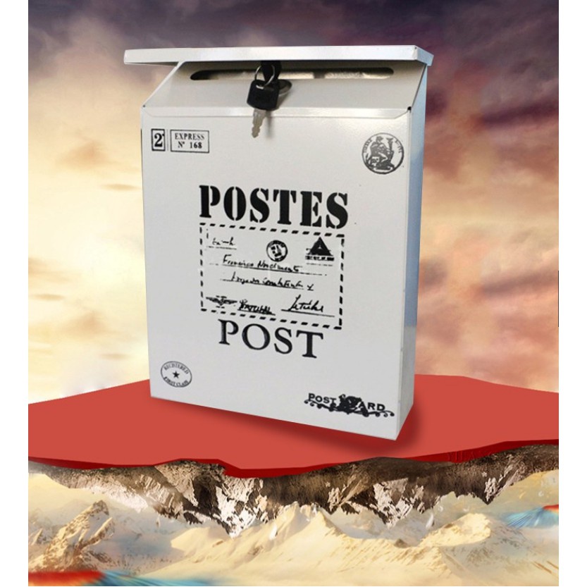 cod/Letter Mailbox with waterproof and Lockable European type | Shopee ...