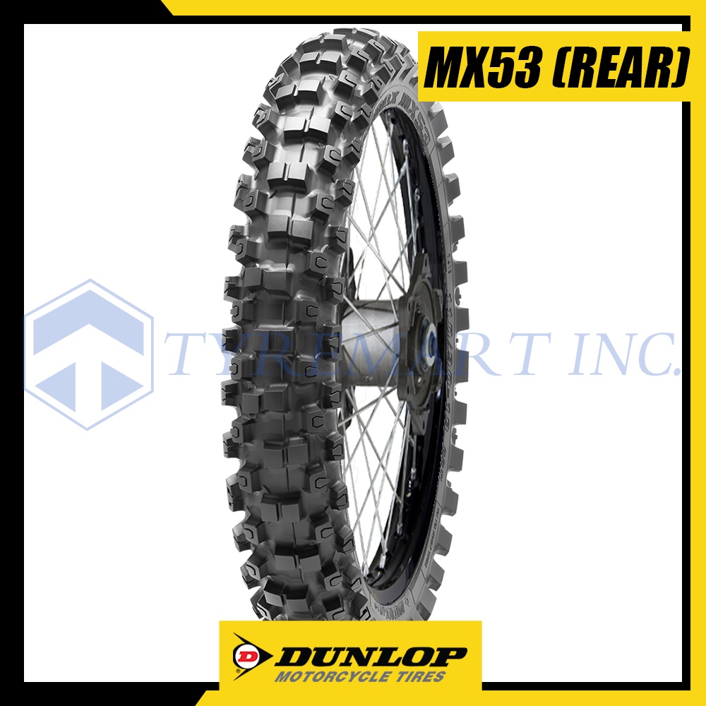 Dunlop Tires MX53 110/100-18 64M Tubetype Off-Road Motorcycle Tires ...