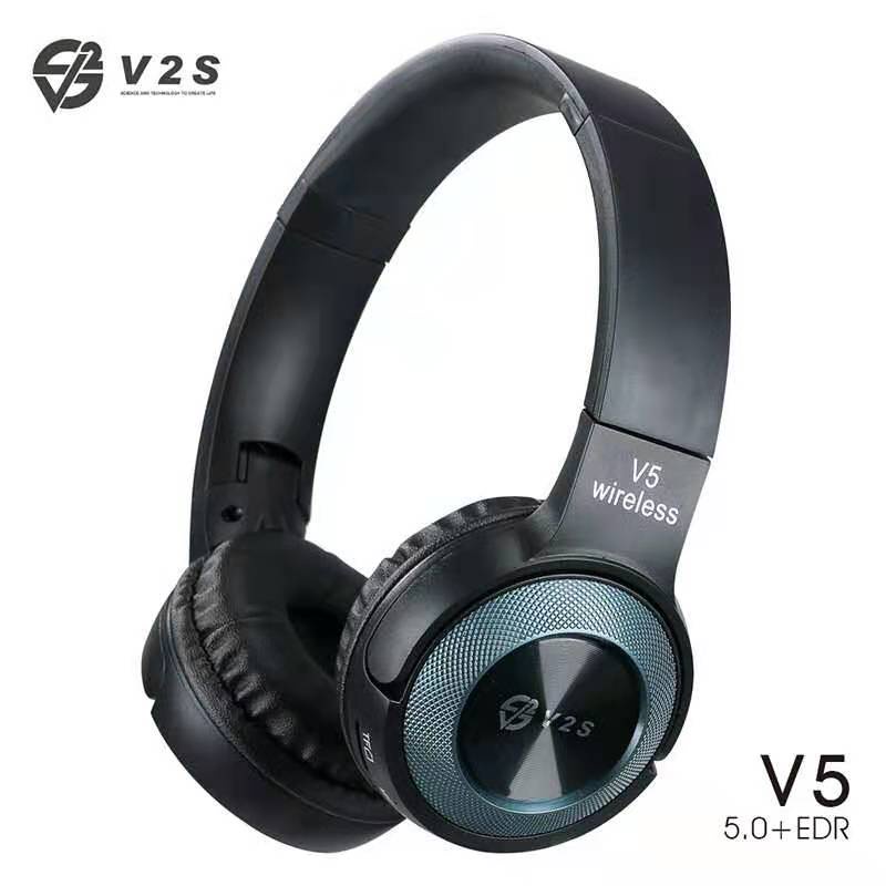 V2S EX2 Wireless Bluetooth Stereo Headphone Soft Silicone Head Beam ...