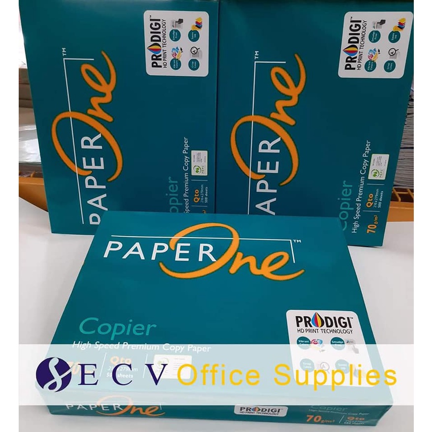 Book Paper Paperone 70gsm/S20 per ream (A4, Long, Short) | Shopee ...