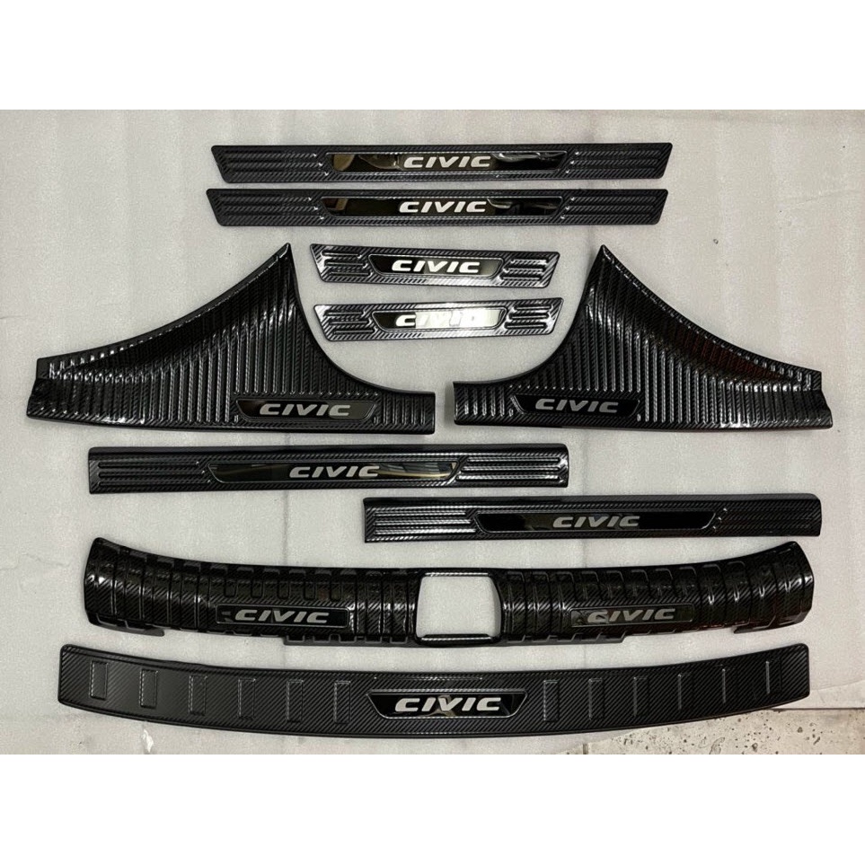 Honda Civic 2022-2024 door sills and trunk steps | Shopee Philippines
