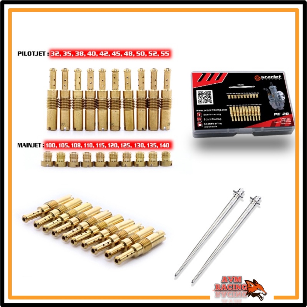 Set of 20pcs Mainjet Pilot Jet - Main jet PE KLX D-Tracker NINJA Tiger ...