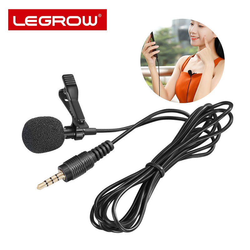 Allparts 1.5m-3m Metal Omnidirectional Microphone 3.5mm Jack Loop Clip ...