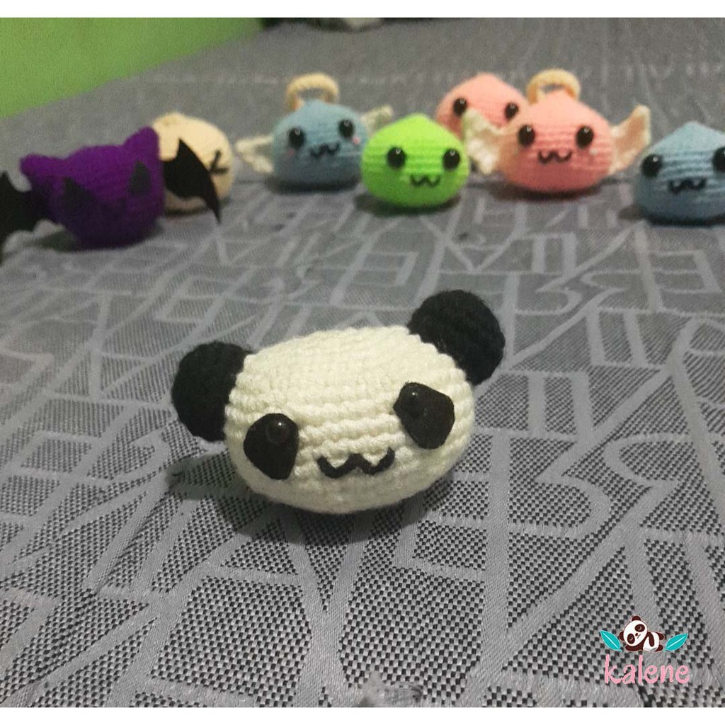 Ragnarok Online Handmade Panda Poring Amigurumi (Crocheted Stuffed Toy ...