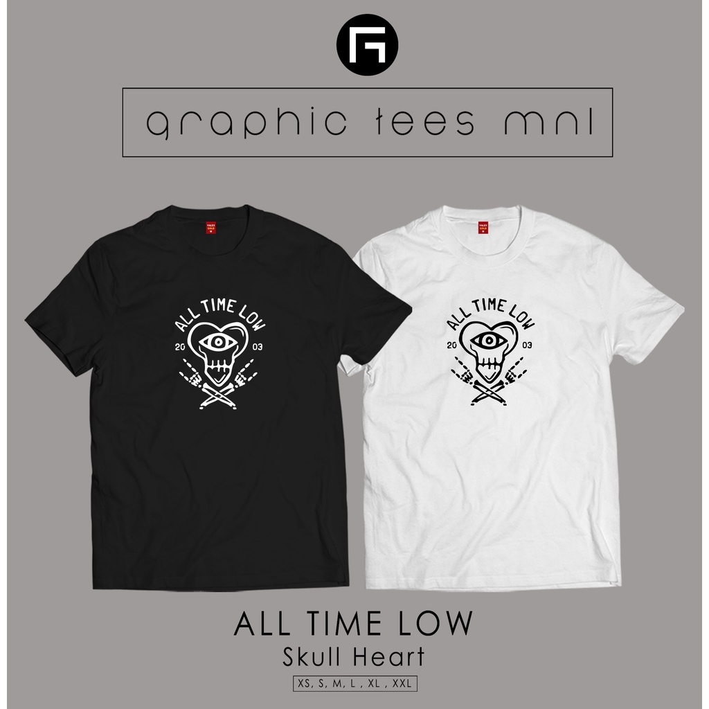 Graphic Tees MNL GTM All Time Low 711 ATL Logo Skull Heart Customized ...