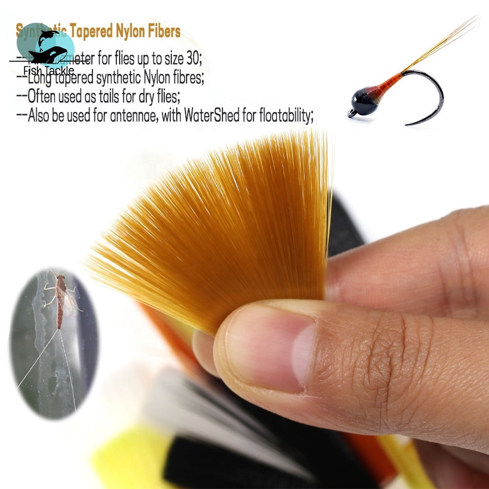 Fly Fishing Tying Material, Mayfly Tails Hi-Float Micro Fibers Stiff ...
