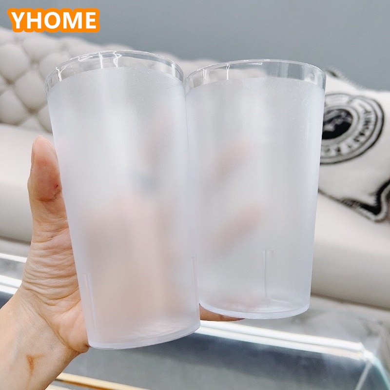YHOME Jollibee Glass/ Frosted Glass plastic baso/cup easy clean cheap ...