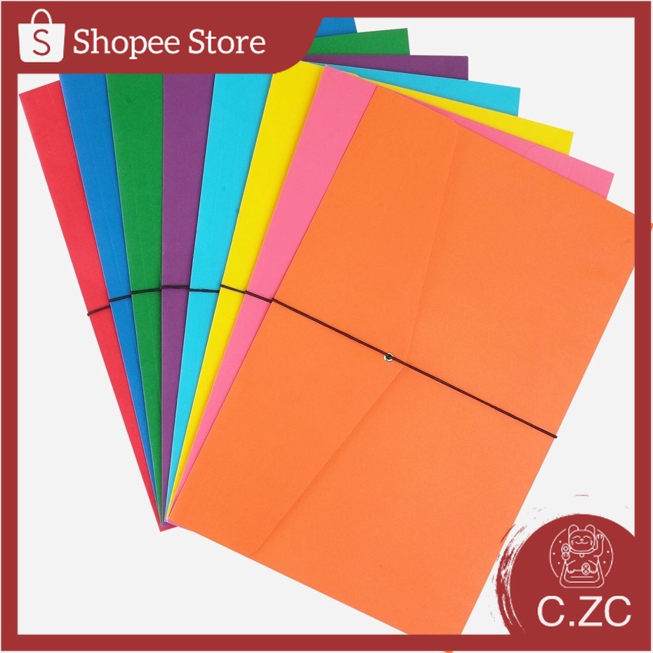 CZC COLORED EXPANDING ENVELOPES WITH GARTER LONG COLORED ENVELOPES ...
