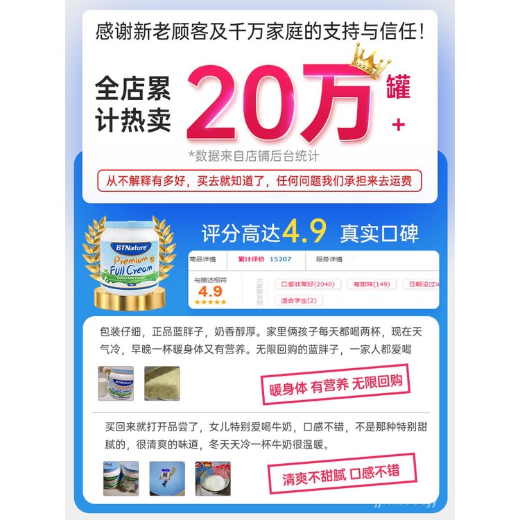 Blue Fat Man Powdered Milk Full Fat Defatted Imported High Calcium Low ...
