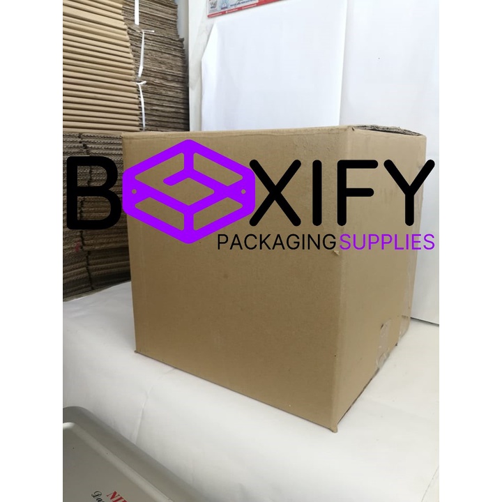 Brown Kraft Corrugated Box I Shipping Box I Regular Box I Double Wall (33x33x32cm) (Alcohol BOX ...
