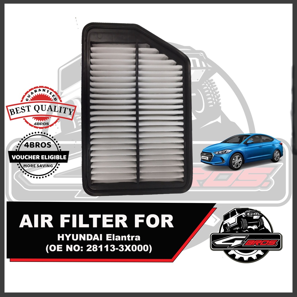 Excellabs Air Filter for Hyundai Elantra 2011 to 2016 (28113-3X000 ...