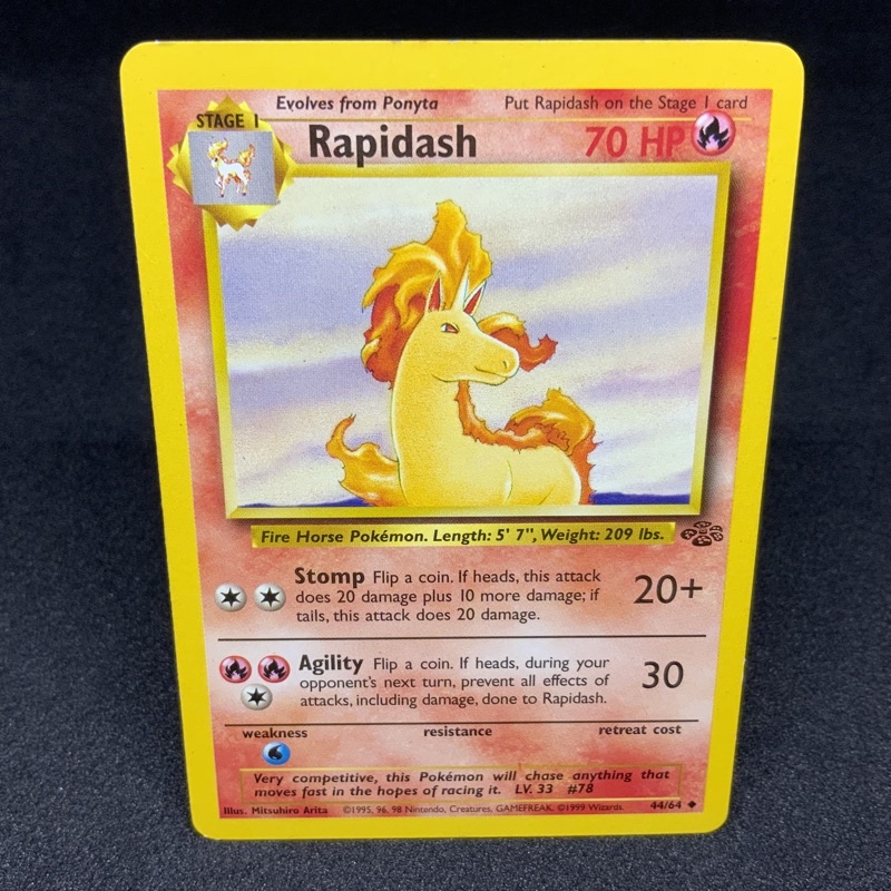 Vintage Pokemon TCG - Fire Type Cards - Ponyta Rapidash Vulpix | Shopee ...