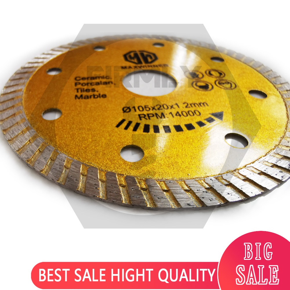 Diamond Blade Cutting Disc 4" Non-Segmented Super Thin For Ceramic Or ...