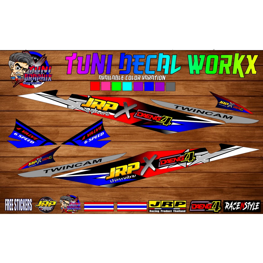 Suzuki Raider 150 1st Gen Decal (JRP X DAENG DESIGN v1) w/ freebies ...