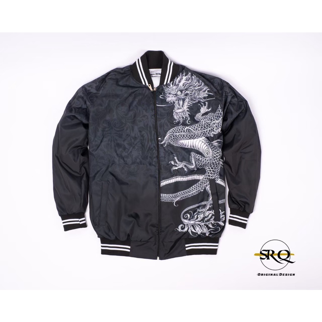 Sukajan Dragon Jacket Japanese Dragon Jacket Japan Black Color ...