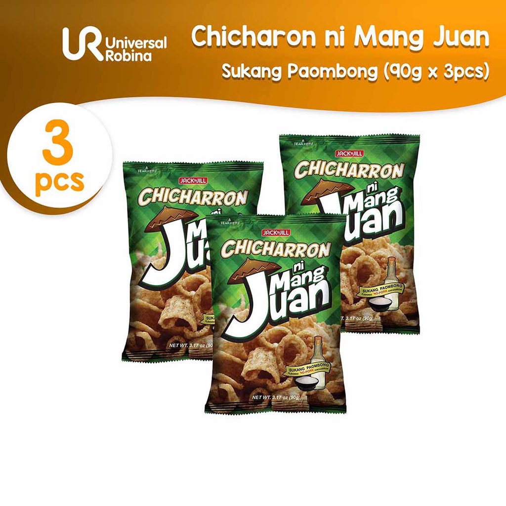 3 x Chicharron ni Mang Juan Sukang Paombong Party Size (90g) | Shopee ...